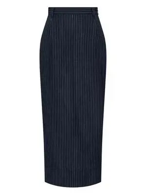 Thom Browne Pinstripe High-waist Skirt