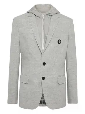 BILLIONAIRE Hooded Buttoned Blazer