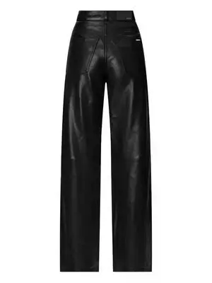 Amiri Leather Straight-leg Trousers