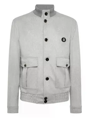 BILLIONAIRE Buttoned Bomber Jacket