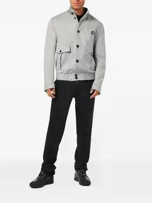 BILLIONAIRE Buttoned Bomber Jacket