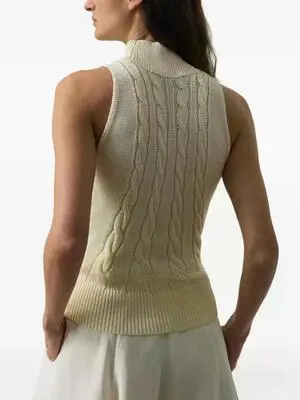 Ralph Lauren Roll-neck Cable-knit Vest