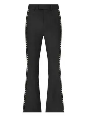 Amiri Crystal-trim Flared Trousers