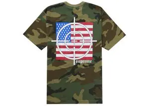 Supreme Target Tee Shirt - Woodland Camo