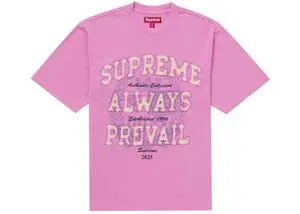 Supreme Always Prevail Short Sleeve Top - Pink
