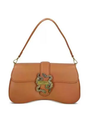 Just Cavalli Snake-buckle Shoulder Bag