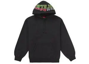 Supreme Logos Hooded Sweatshirt - Black