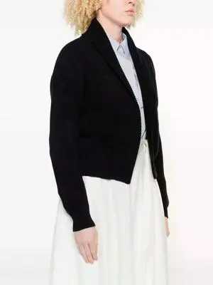 FORTE_FORTE Ribbed Open-front Cardigan