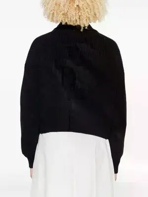 FORTE_FORTE Ribbed Open-front Cardigan
