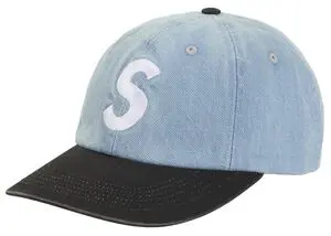 Supreme Pigment Coated 2tone S Logo 6panel Cap - Denim