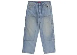 Supreme Reflective Double Knee Carpenter Jeans - Denim