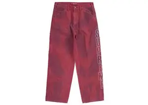 Supreme Reflective Double Knee Pant - Red
