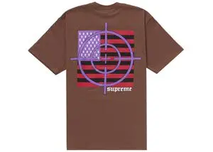 Supreme Target Tee Shirt - Brown