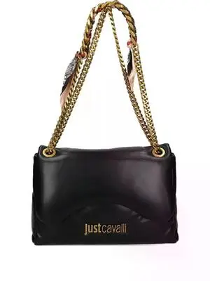 Just Cavalli Padded Shoulder Bag With Chain Strap