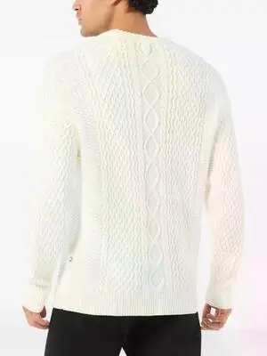 BILLIONAIRE Cable-knit Crew-neck Sweater