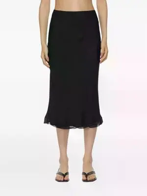 TOTEME Satin Midi Slip Skirt