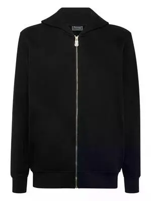 BILLIONAIRE Lion-print Zip-up Hoodie - Black