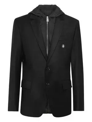 BILLIONAIRE Hooded Button-fastening Blazer