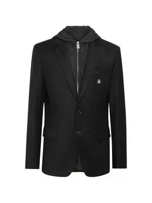 BILLIONAIRE Hooded Button-fastening Blazer