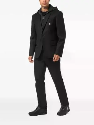 BILLIONAIRE Hooded Button-fastening Blazer