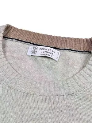 Brunello Cucinelli Suede-elbow-patch Wool Sweater