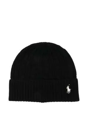 Ralph Lauren Ribbed Beanie - Black