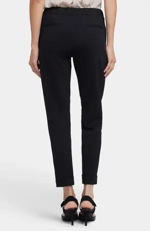 NYDJ Cassidy Cuffed Tapered Trousers - Black