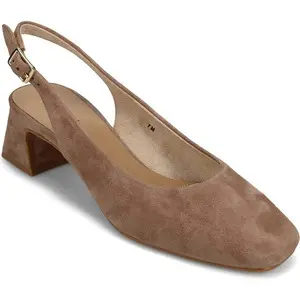 Vaneli Suede Slingback Pumps - Military