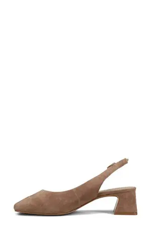 Vaneli Suede Slingback Pumps - Military