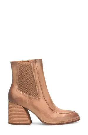 Kork-Ease® Almond Toe Bootie - Brown Leather