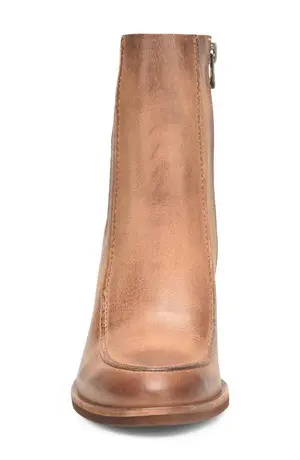 Kork-Ease® Almond Toe Bootie - Brown Leather