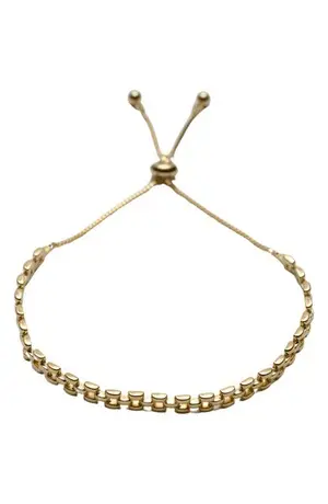 Argento Vivo Dainty Panthera Slider Bracelet - Gold