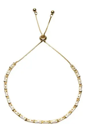 Argento Vivo Baguette Slider Bracelet - Gold