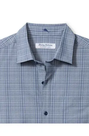 Tommy Bahama Bahama Coast Tidal Check Islandzone® Button-up Shirt - Navy