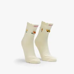 MOTHER The Half Step In The Wild Socks - White