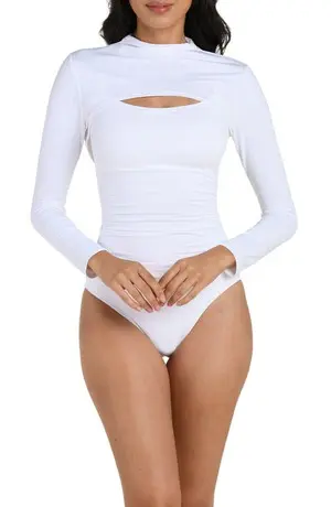 La Blanca Island Goddess Long Sleeve Shrug - White
