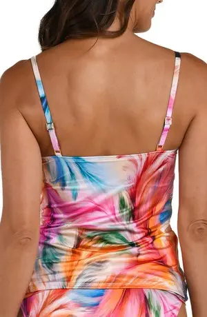 La Blanca Feathered Impression Tankini Top
