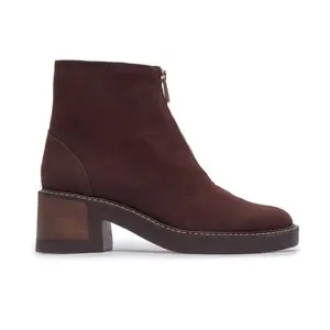 Bernardo Tess Front Zip Bootie - Espresso