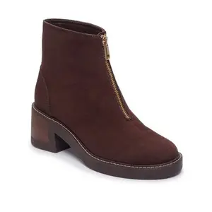 Bernardo Tess Front Zip Bootie - Espresso