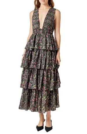 Endless Rose Floral Tiered Maxi Dress - Multi