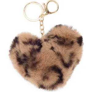 Bp. Heart Bag Charm - Leopard