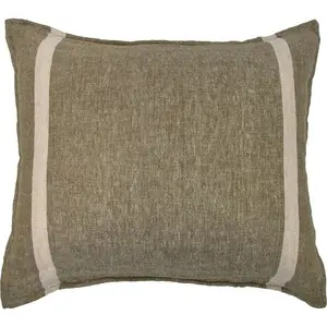 POM POM AT HOME Rory Linen Pillow Sham - Moss/flax