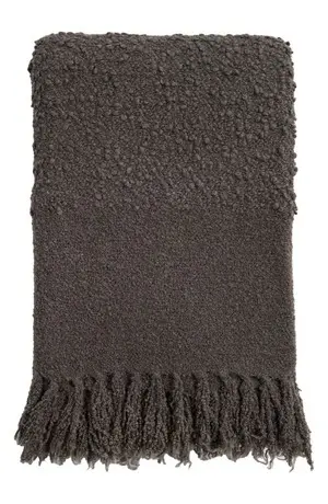 POM POM AT HOME Murphy Oversize Bouclé Throw Blanket - Midnight