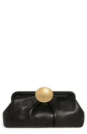 AIMEE Full Circle Frame Clutch - Black