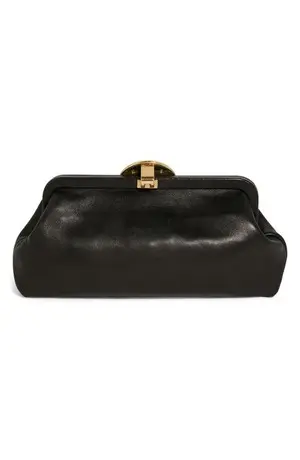 AIMEE Full Circle Frame Clutch - Black