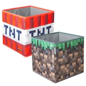 MINECRAFT Fabric Storage Boxes 2 Piece Set