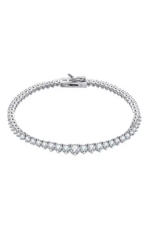 UNTAMED PETALS Vanderbilt Crystal Bracelet - Silver