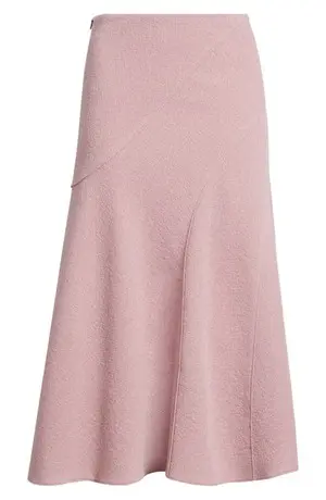 BOSS Vicena Maxi Boiled Wool Skirt - Rose Haze