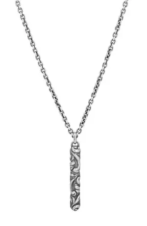 John Varvatos Gothic Pendant Necklace - Silver