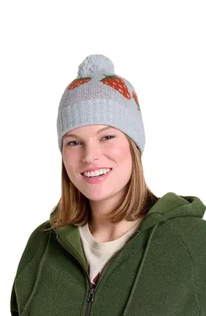 TOAD & CO Cazadero Pom Beanie Heather Grey Strawberry